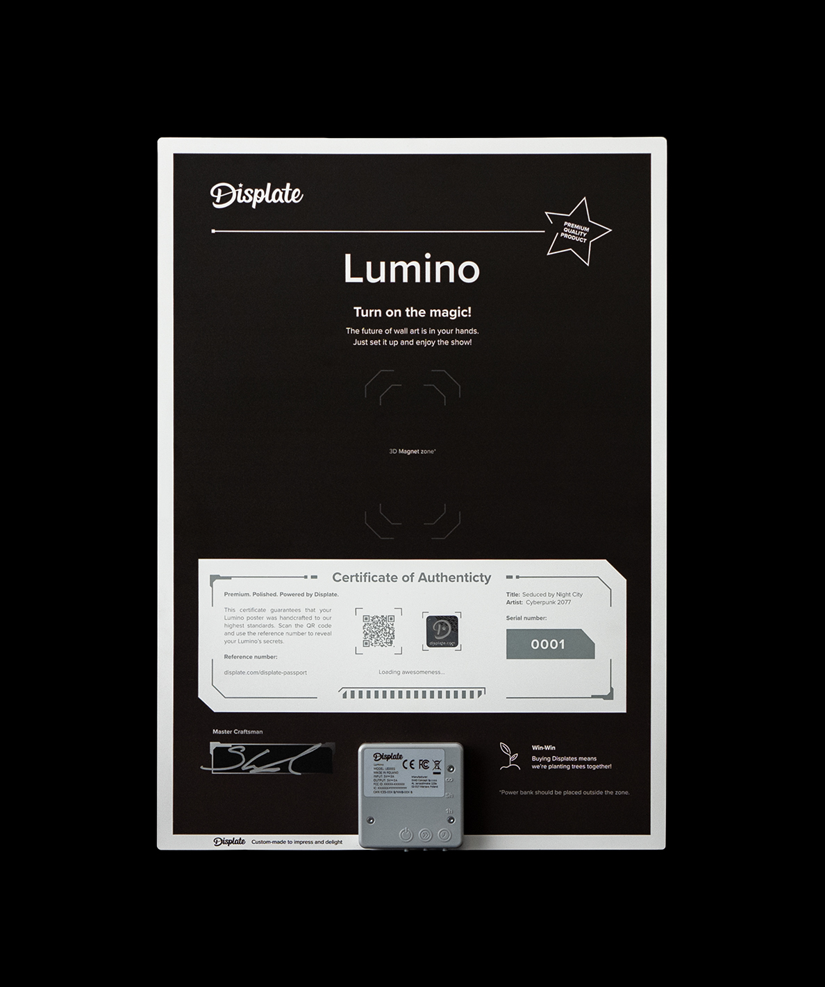 Seduced by Night City Lumino Poster | Displate