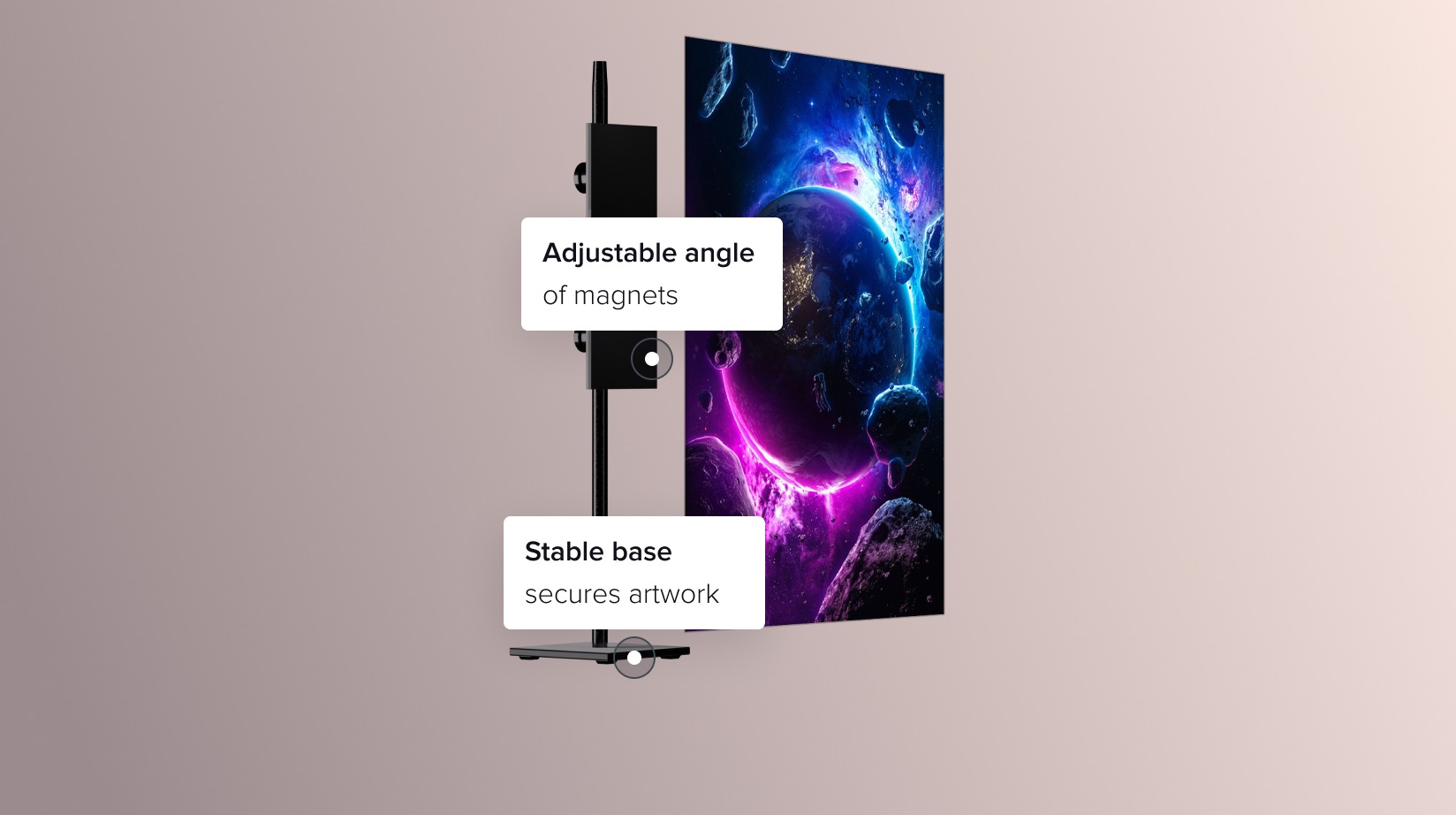 How to mount Displate? Accessories! Stand, 3D Magnet, Sticker Magnet ...